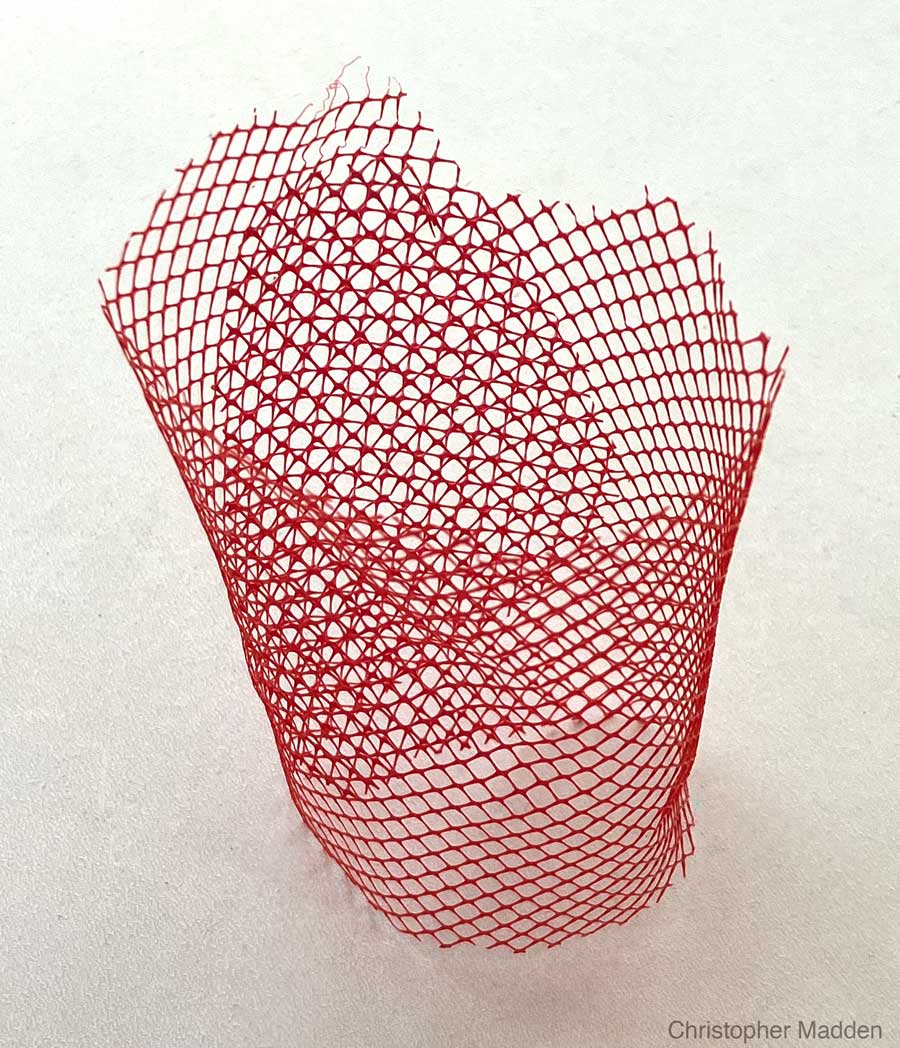 Moiré patterns in overlapping mesh – Christopher Madden